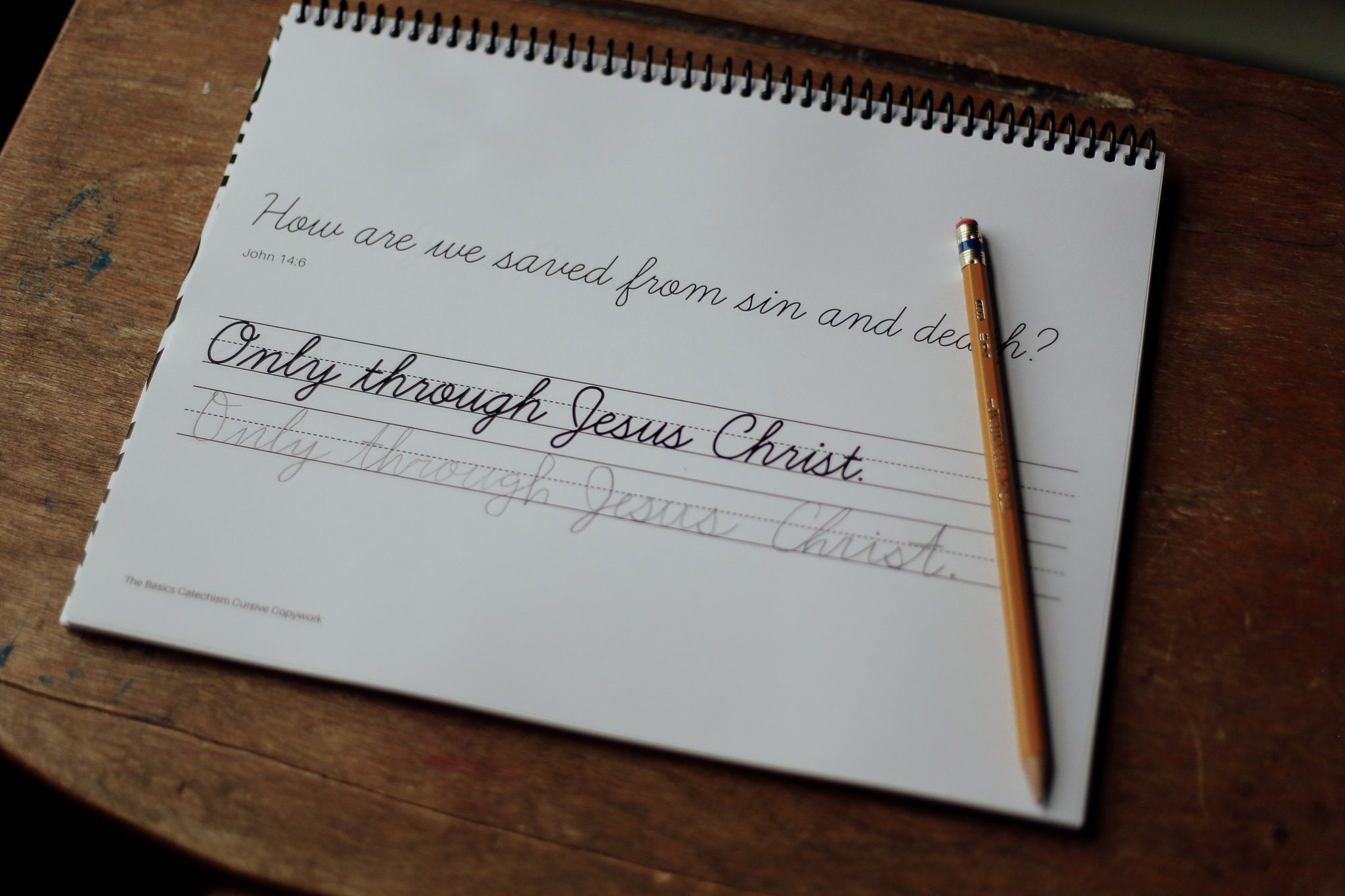 The Basics Catechism Cursive Copywork for Kids / Scripture Copywork ...