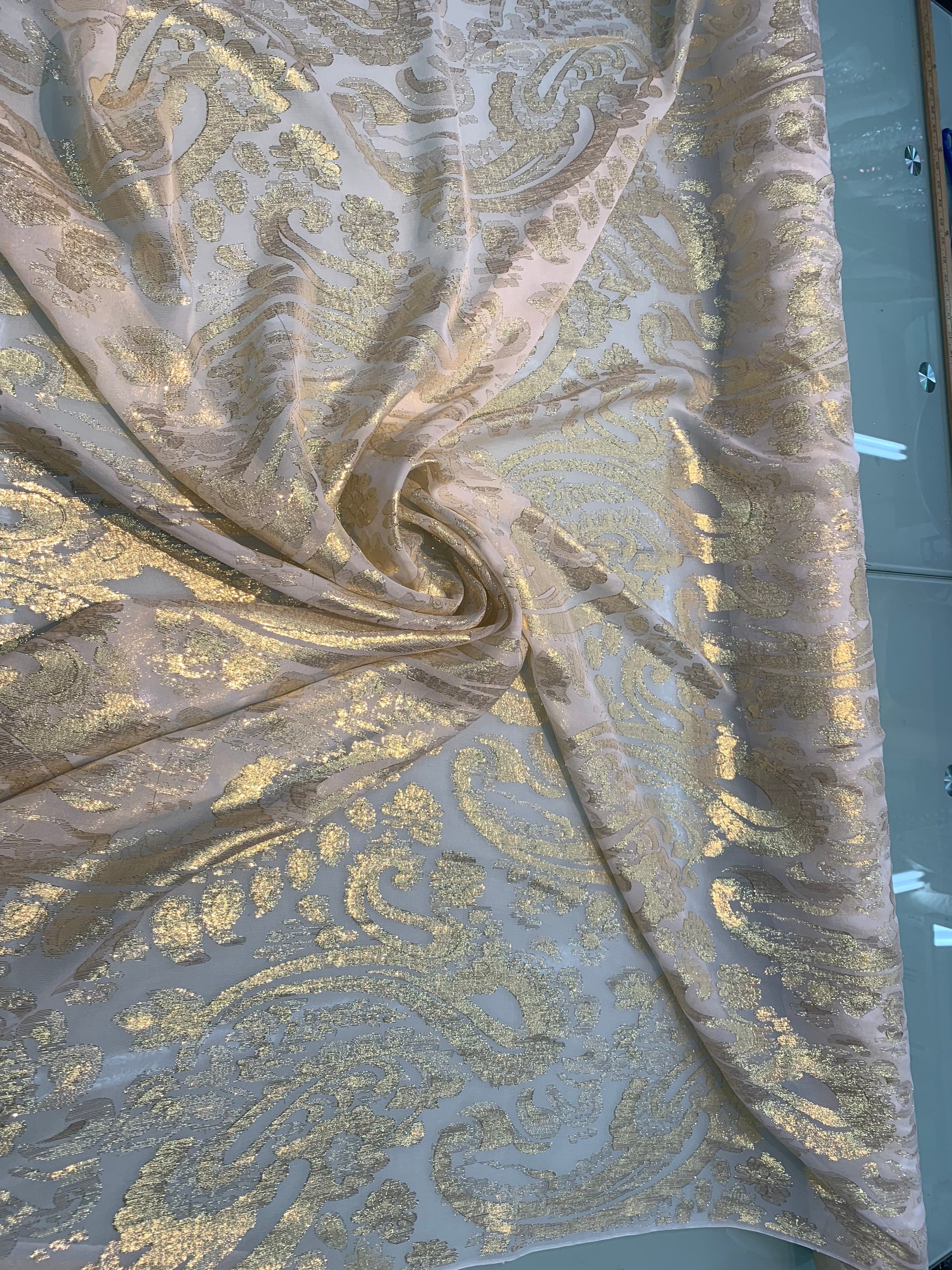 Silk Jacquard Fabric Etsy