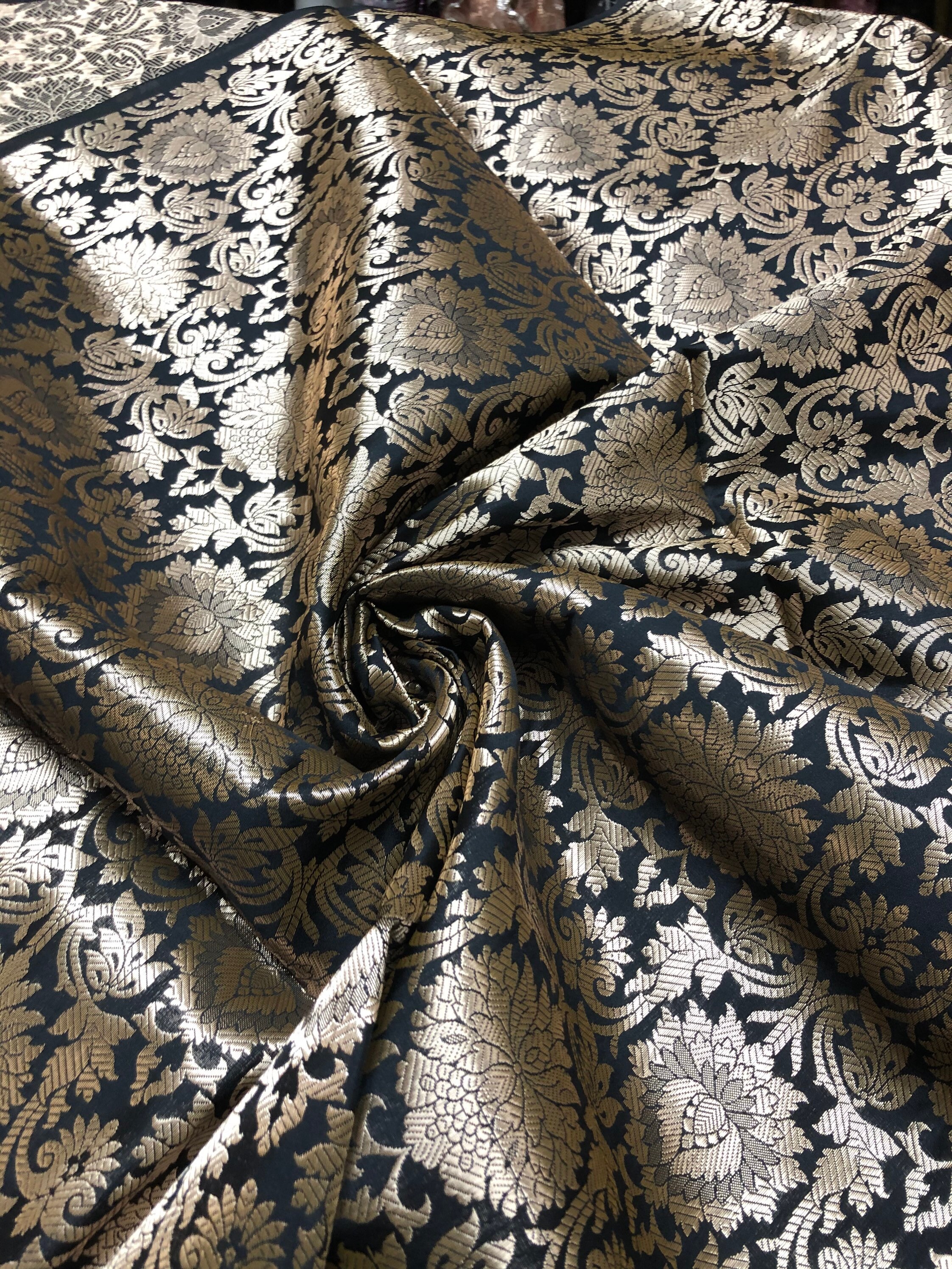 Beautiful Vintage Floral Brocade 44 Wide. Best Used for Home Decor and ...