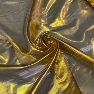 24K Gold Sheer Lame Fabric - Soft 60" Wide, Sold by the Yard - Etsy