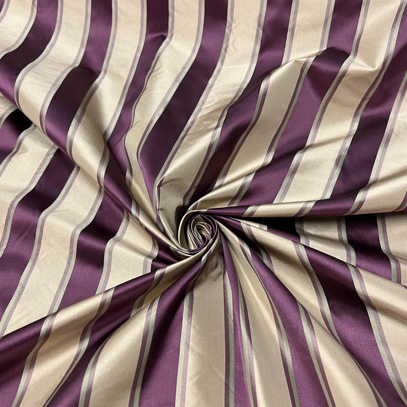 Stripe Silk Fabric - Etsy