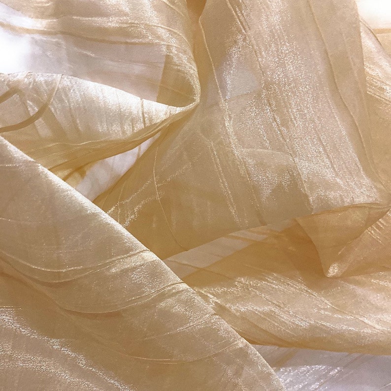 Crinkle Polyester Organza Fabric, Sold by the Yard - Etsy
