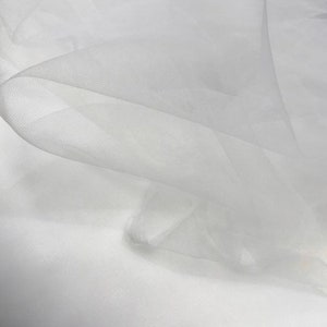 White Tulle Fabric Sold by the Yard - Etsy