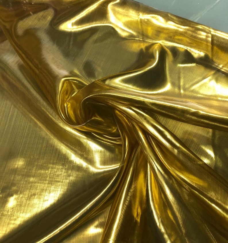 24K Gold Color Lame Fabric: 60" Wide, Sold by the Yard - Etsy
