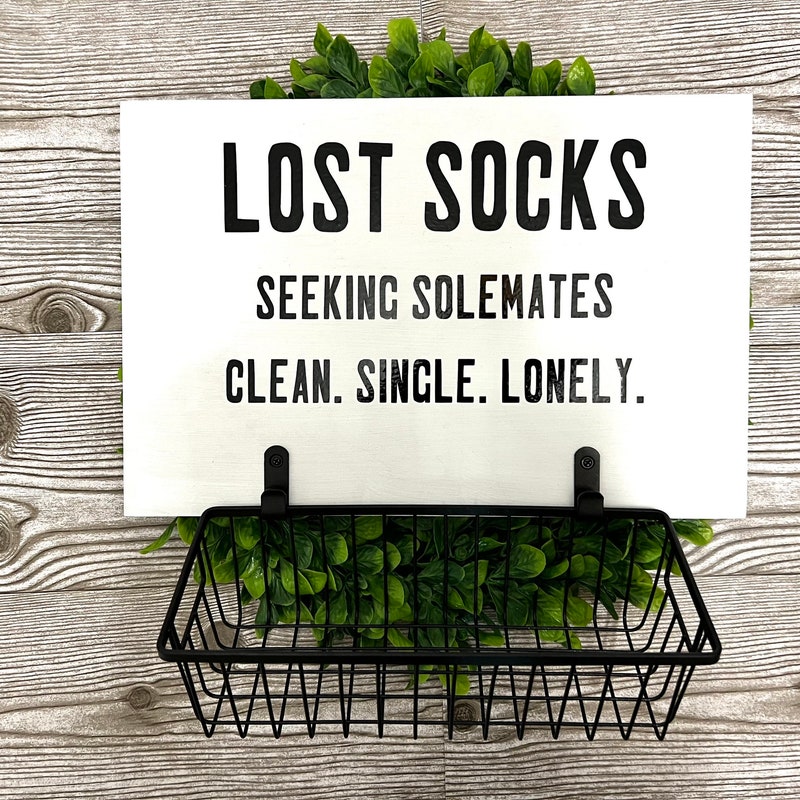 Lost Socks Sign - Etsy