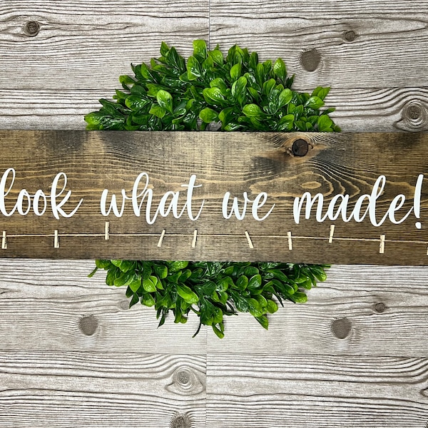 Look What I Made Sign - Etsy