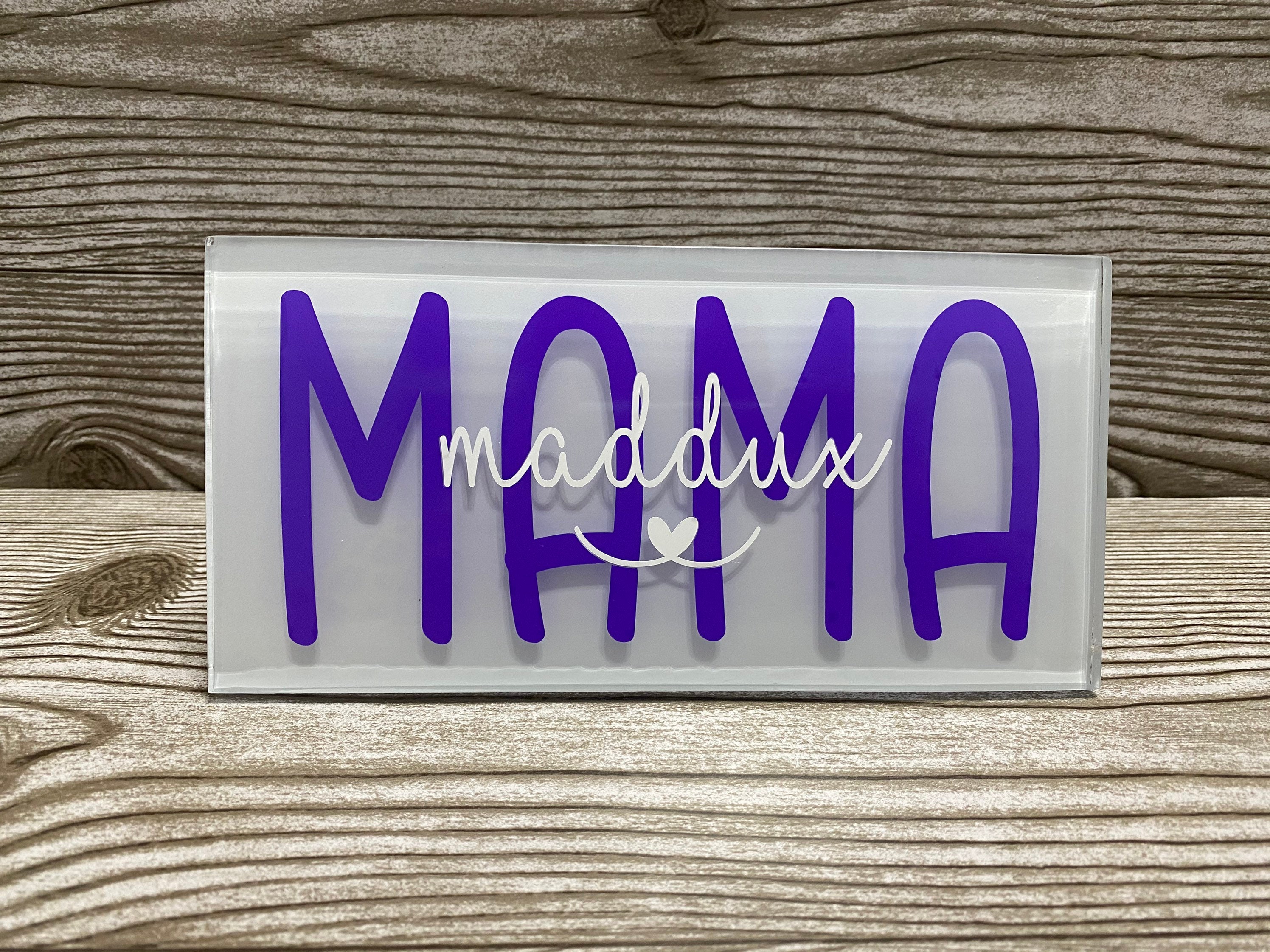 Personalized Glass Tile/mom Tiles With Names/grandma Tile - Etsy