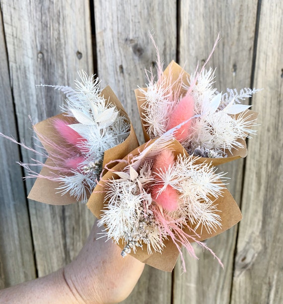 3 x PETITE MINI Dried Flower BOUQUETS Bunch / Party Favours / | Etsy