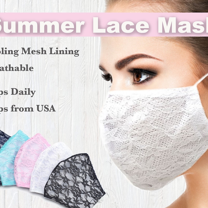 Lace Mask - Etsy