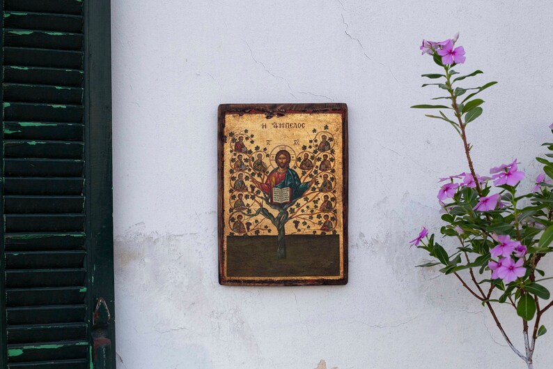 Jesus Christ the Vine Greek Orthodox Icon - Etsy