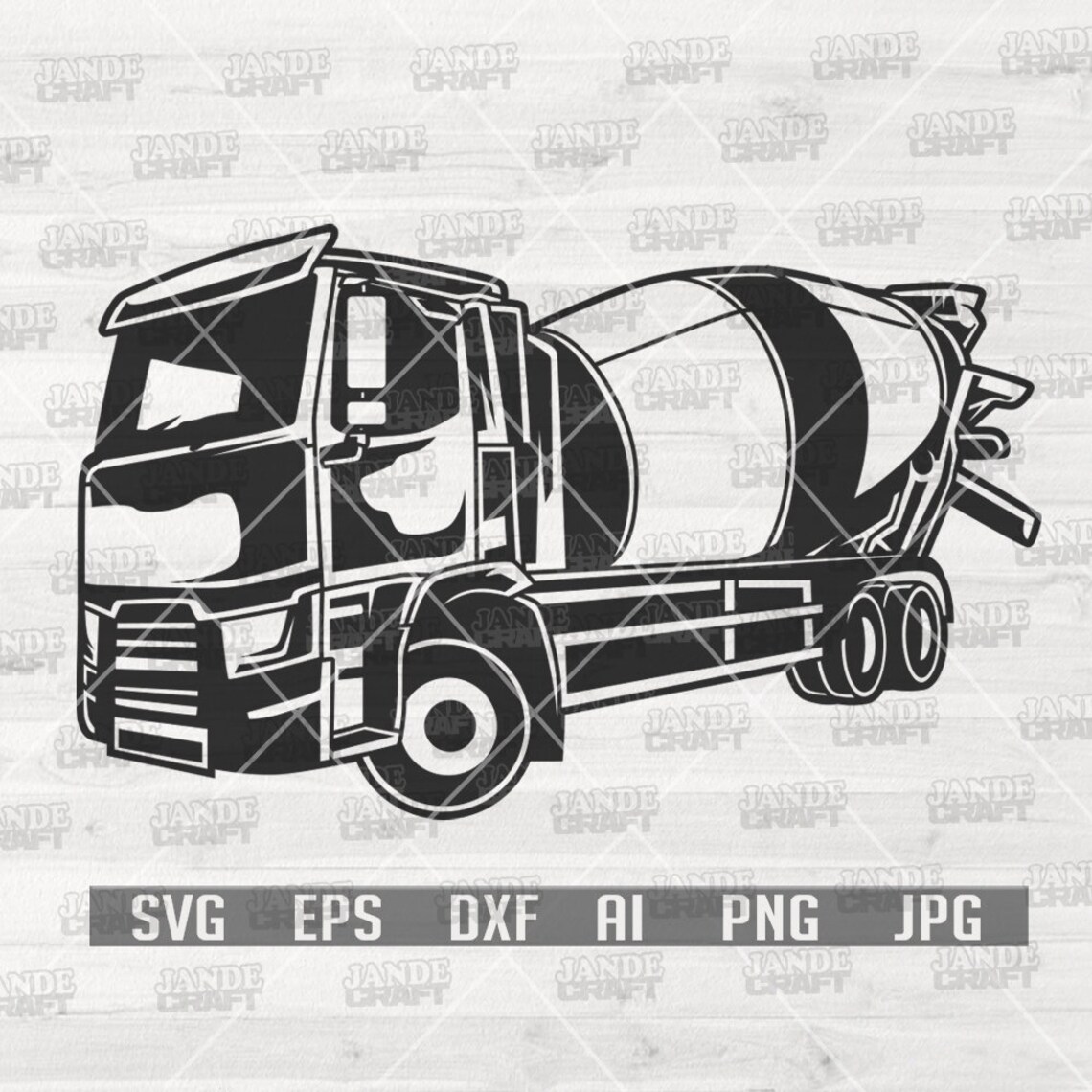 Cement Mixer Truck Svg Cement Truck Svg Concrete Truck Svg - Etsy