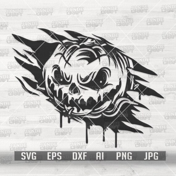 Scratch Pumpkin Svg Happy Halloween T-shirt Design Png - Etsy