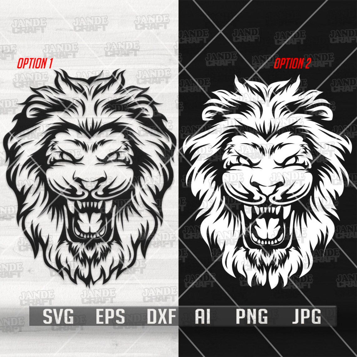 Angry Beast Lion Svg | King of the Jungle Clipart | Lion Head Cut File ...