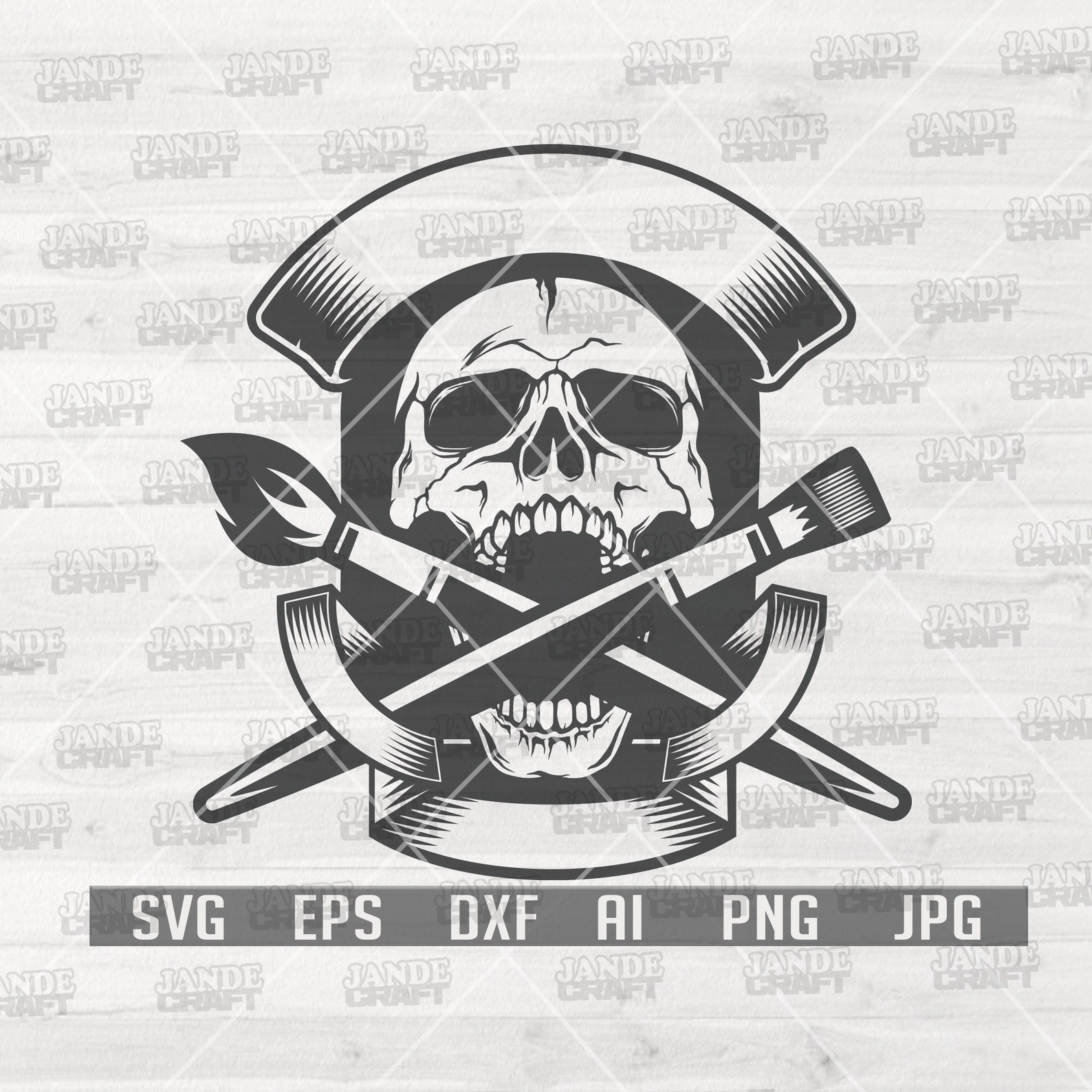 Painter Skull Svg Painter Svg Painting Shirt Svg Painter - Etsy
