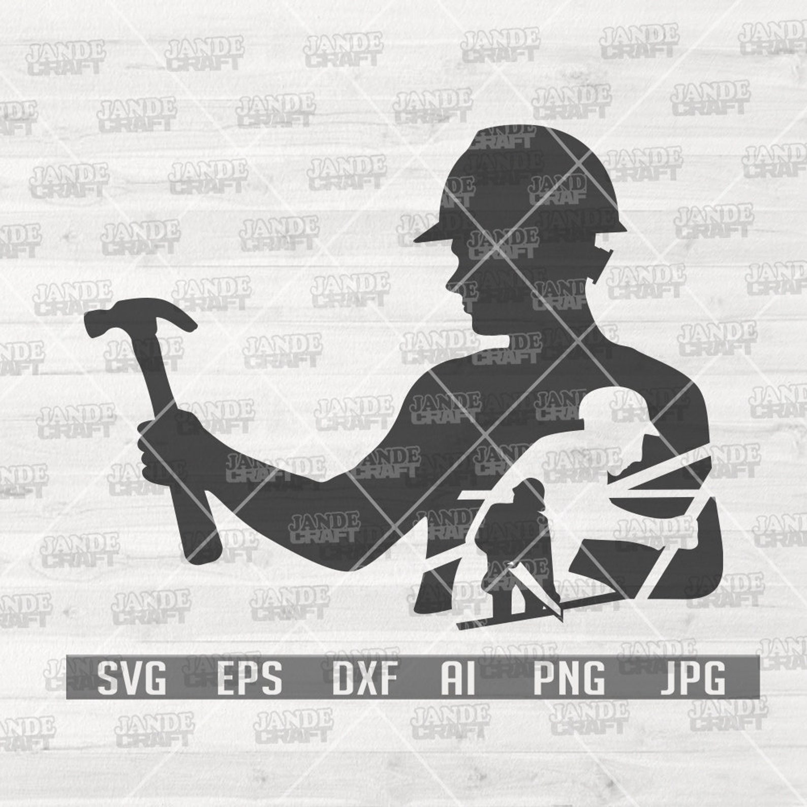 Carpenter Svg Carpenter Stencil Carpenter Clipart - Etsy