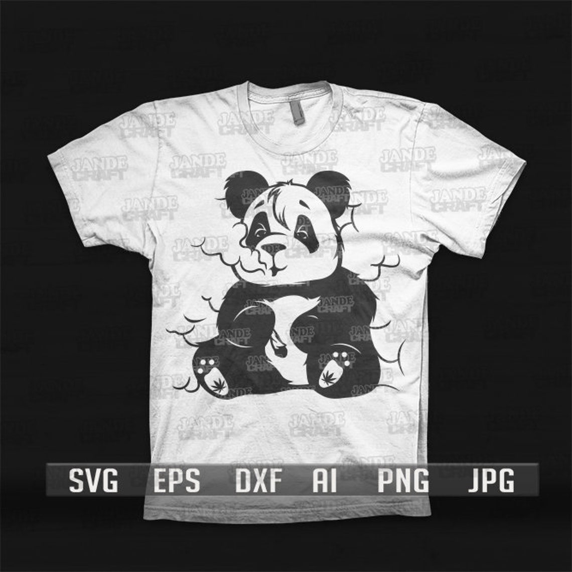 Panda Smoking Joint Svg Panda Smoking Weed Svg Panda - Etsy