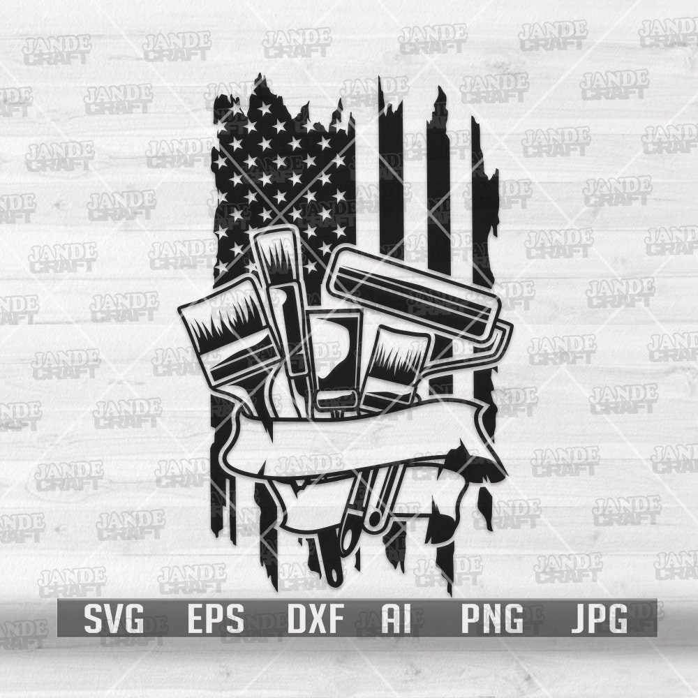 US Painter Tools Svg | US Painter Svg | Painting Svg | Painting Tools ...