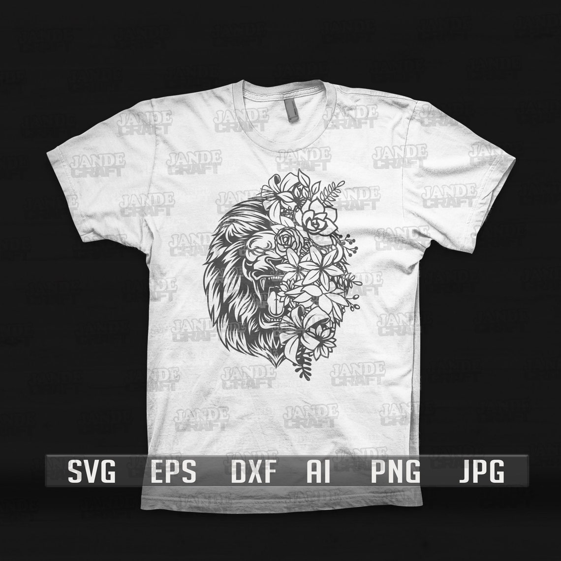 Floral Lion Svg Floral Animal Svg Floral Animal Shirt Svg - Etsy