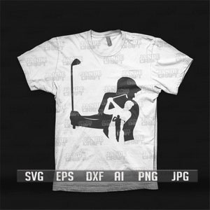 Golf Player Scene Svg | Golfer Dad Gift Idea T-shirt Design Png ...