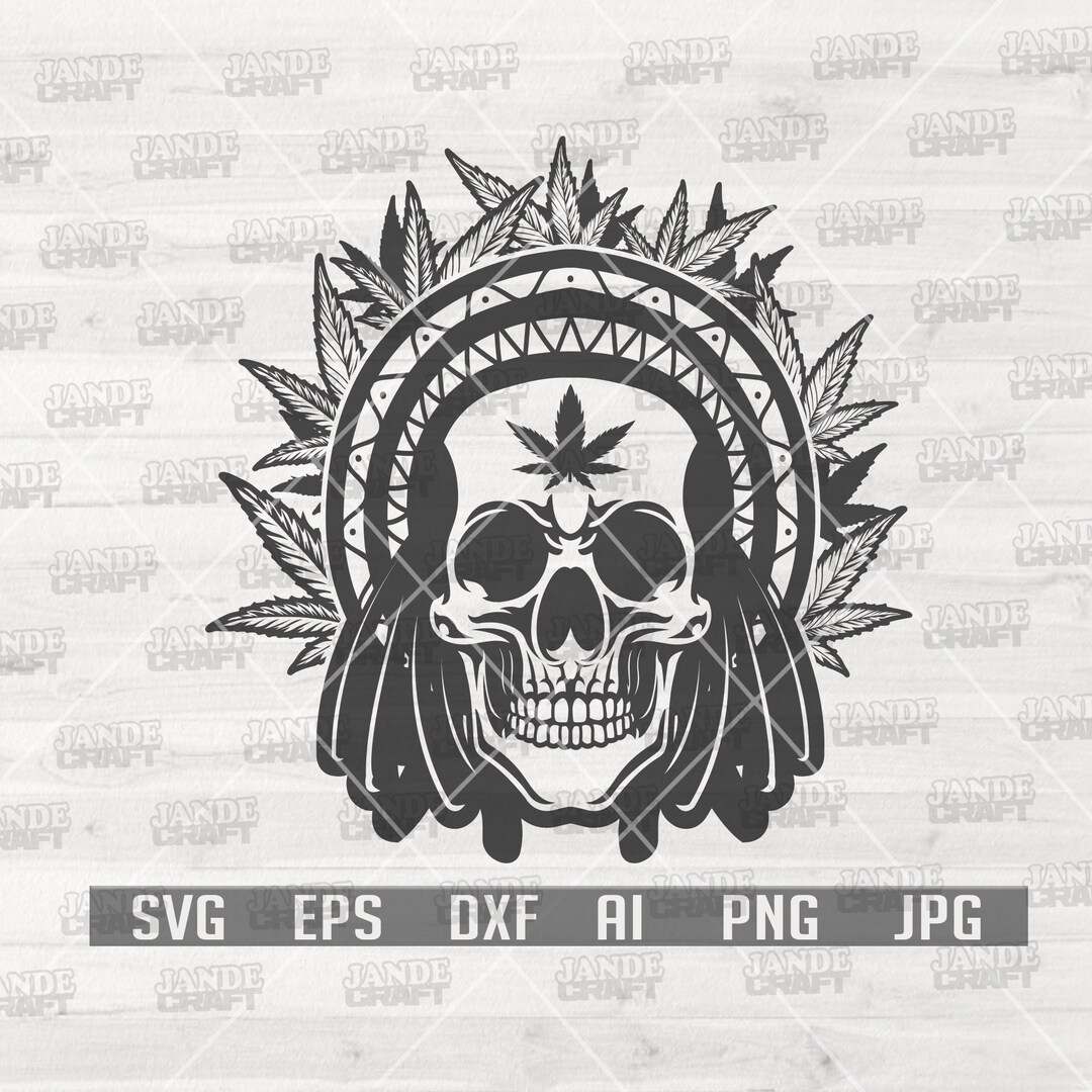 Rasta Skull Svg Rasta Svg Skull Svg Marijuana Svg Cannabis Svg Weed Svg ...