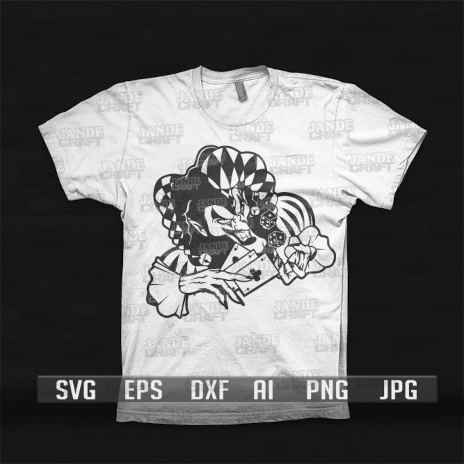 Joker Clown Svg Jester Svg Jester Clown Svg Joker Svg | Etsy