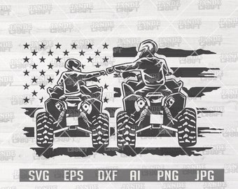 Father and Daughter ATV Svg ATV Svg Father and Daughter Svg Dadlife ...