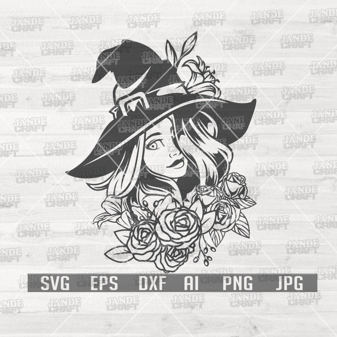 Witch Svg | Witch Png | Witch Clipart | Witch Cutfile | Halloween Svg ...