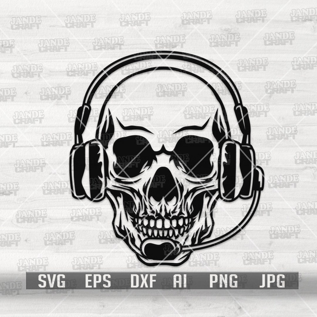 Dispatcher Skull Svg | First Responder Clipart | 911 Emergency Stencil ...