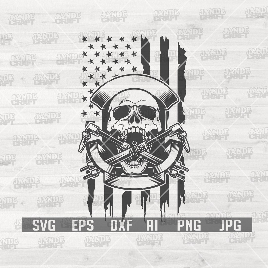 US Welder Skull Svg | Us Welder Shirt Svg | Welding Svg | Welder Png ...