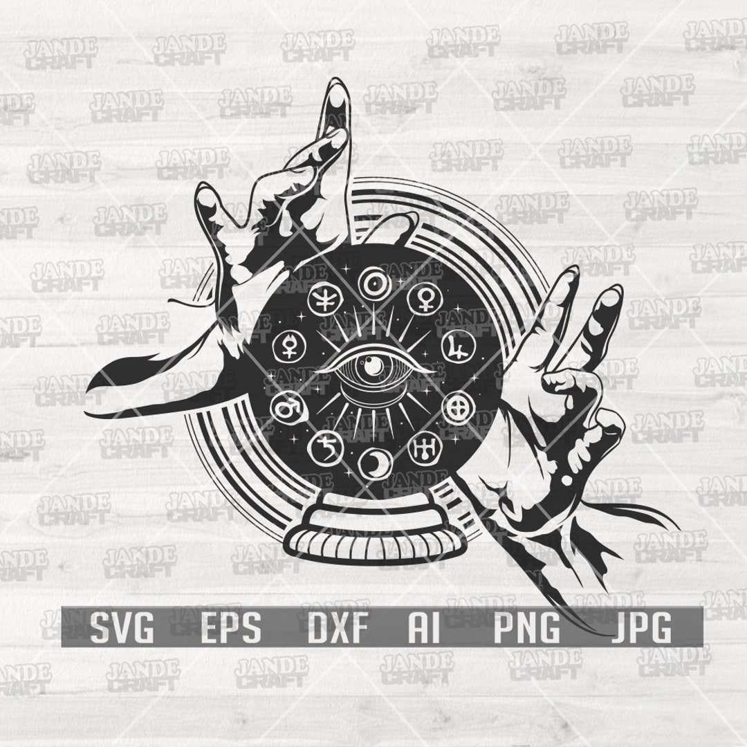 Crystal Ball Clipart | Crystal Ball Svg | Psychic Svg | Mystical Svg ...