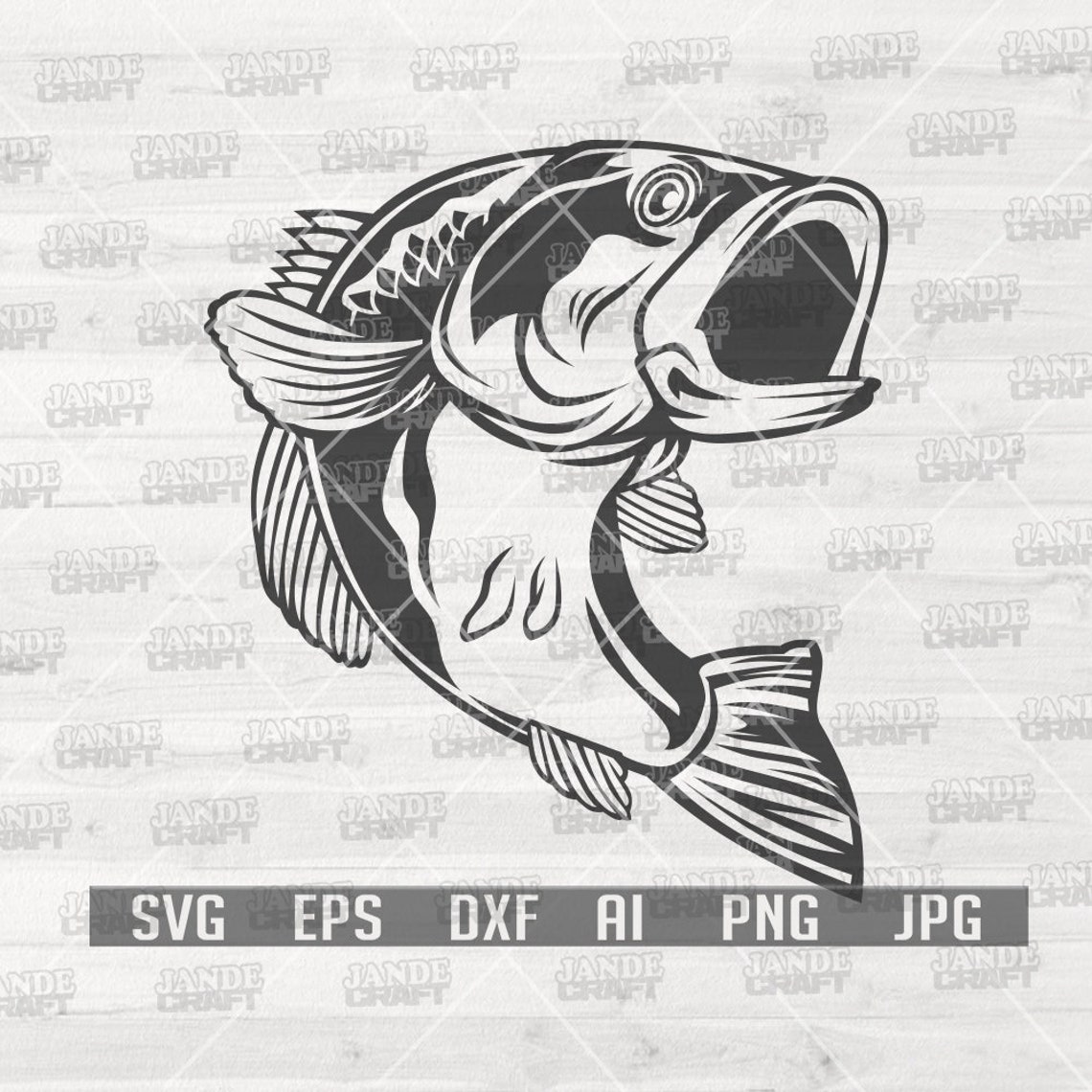 Bass Fishing Svg Fishing Svg Bass Fish Svg Angling Svg - Etsy