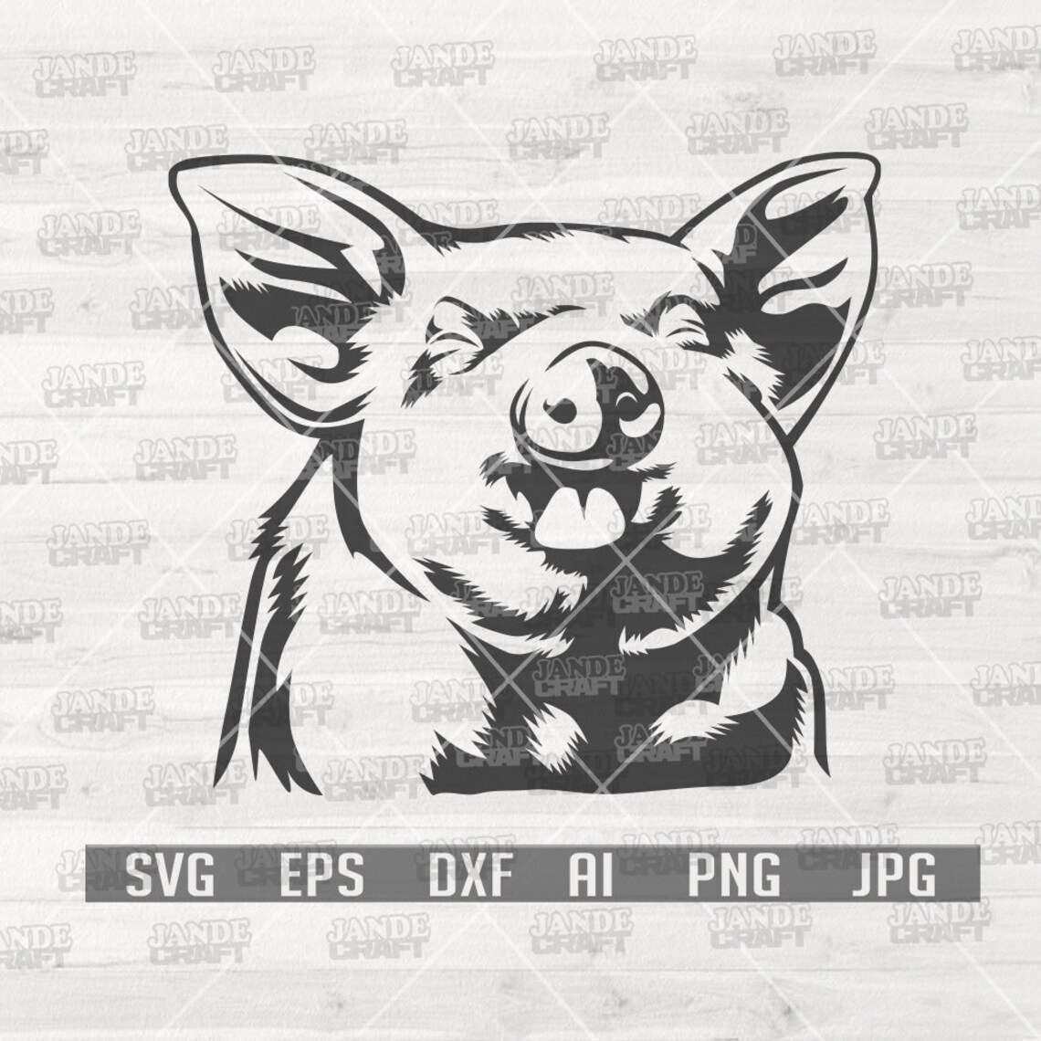 Lindo cerdo de granja svg / Animal de granja svg / Cerdo svg / - Etsy ...