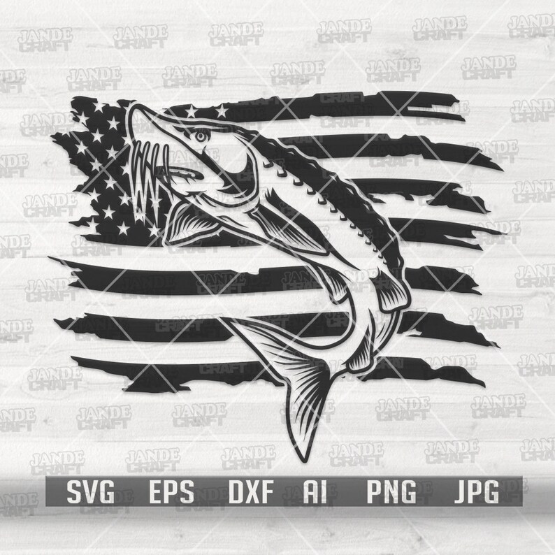 US Surgeon Fish Svg Angler Dad Clipart Sea Angling Stencil - Etsy