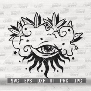 High Eye Weed Cannabis SVG Rasta 420 Tshirt Design Png Weed Clipart ...