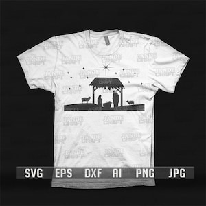 Nativity Svg | Manger Svg | Jesus Svg | Belen Svg | Nativity Clipart ...