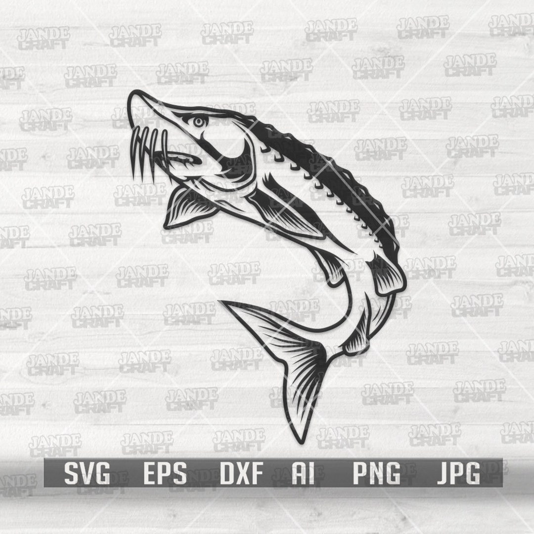 Surgeon Fish Svg | Angler Dad Clipart | Sea Angling Stencil | Salt ...