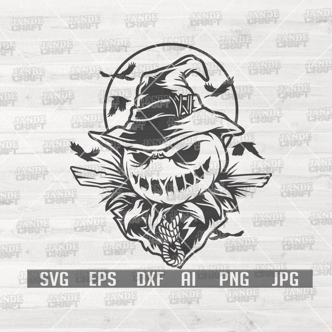 Scarecrow Svg | Scarecrow Svg | Scarecrow Clipart | Scarecrow Cutfile ...