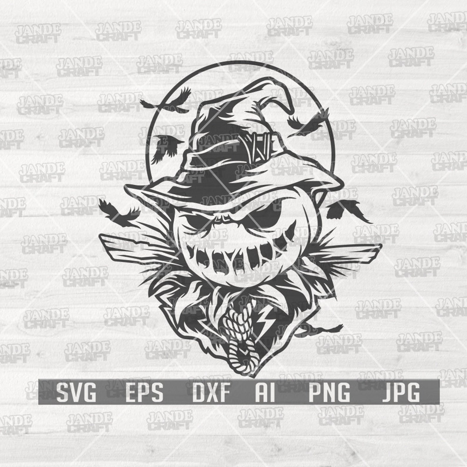 Scarecrow Svg | Scarecrow Svg | Scarecrow Clipart | Scarecrow Cutfile ...