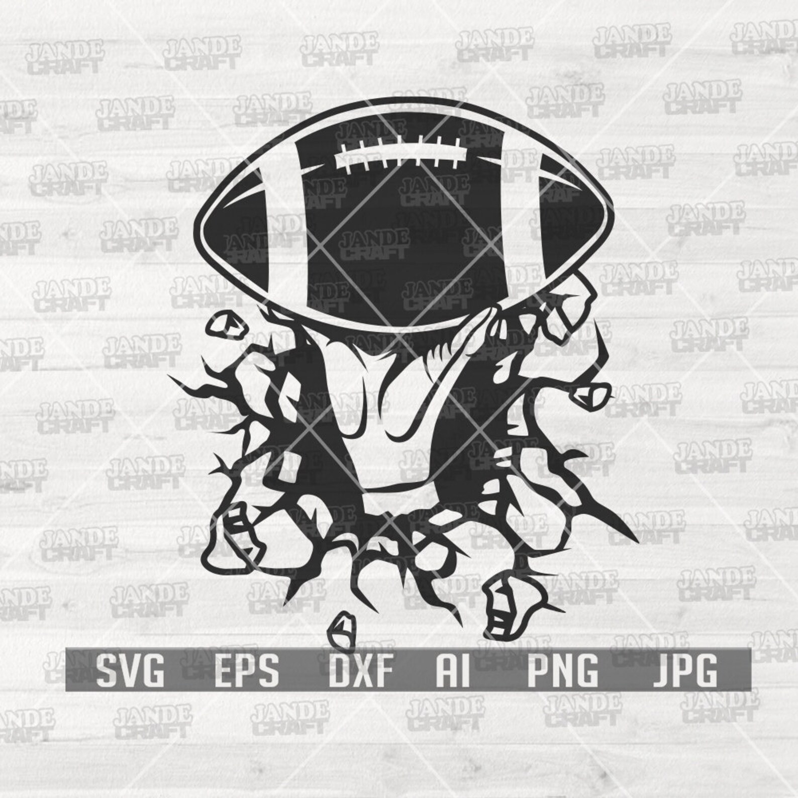 Smashing Wall Football Svg Smash Wall Svg Football Clipart - Etsy