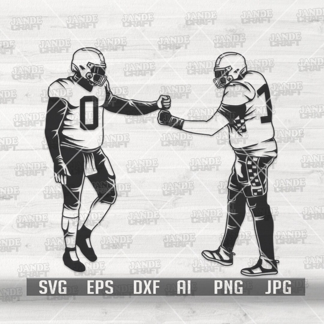 Football Player Fistbump Svg | Ball Life Shirt Png | Sports Dad Cutfile ...