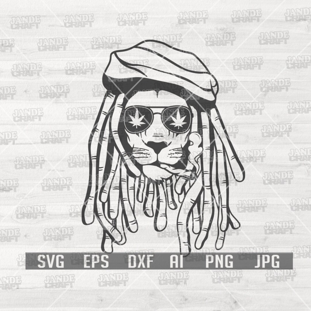 Rasta Lion Svg Rasta Svg 420 Svg Lion Svg Weed Svg Joint Svg Cannabis ...
