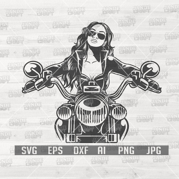 Girl Biker Svg Biker Svg Biker Clipart Biker Cutfile - Etsy Australia