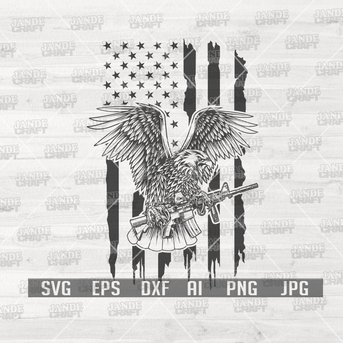 US Patriotic Eagle Military Svg US Eagle Svg US Military - Etsy