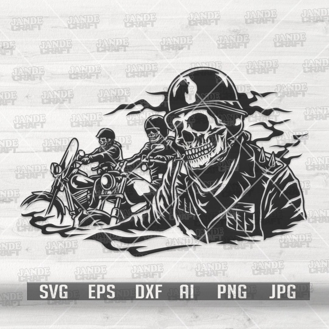 Bikers Gang Svg | Biker Dad Clipart | Motorbike Cutfile | Big Bike ...