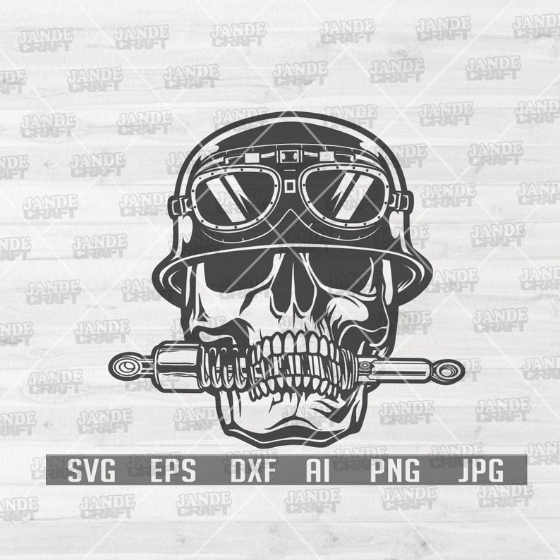 Biker Skull Svg Biker Svg Biker Shirt Biker Cut Files - Etsy