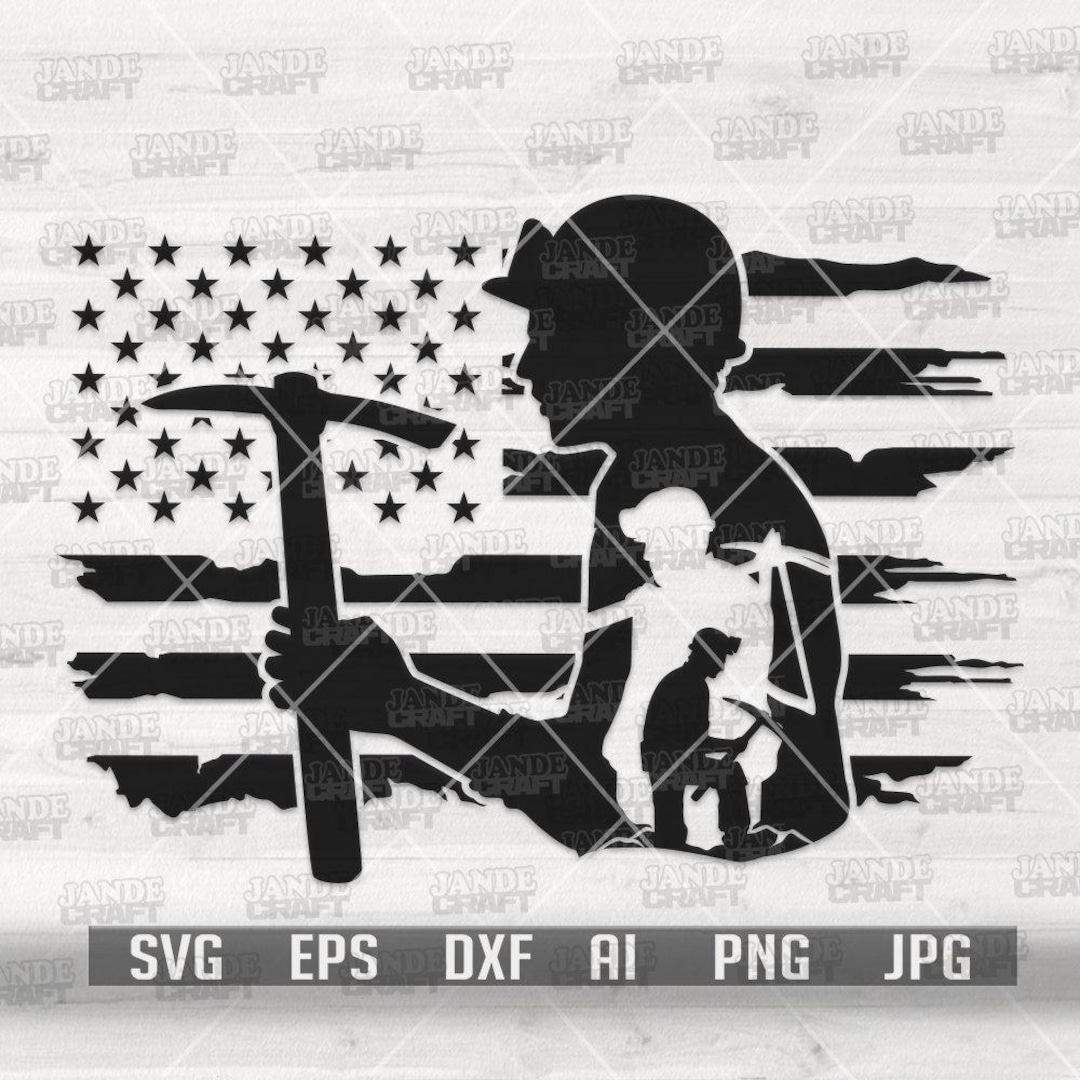Mining Svg | US Miner Dad Svg | Mining Tools Svg | Pick Axe Svg ...