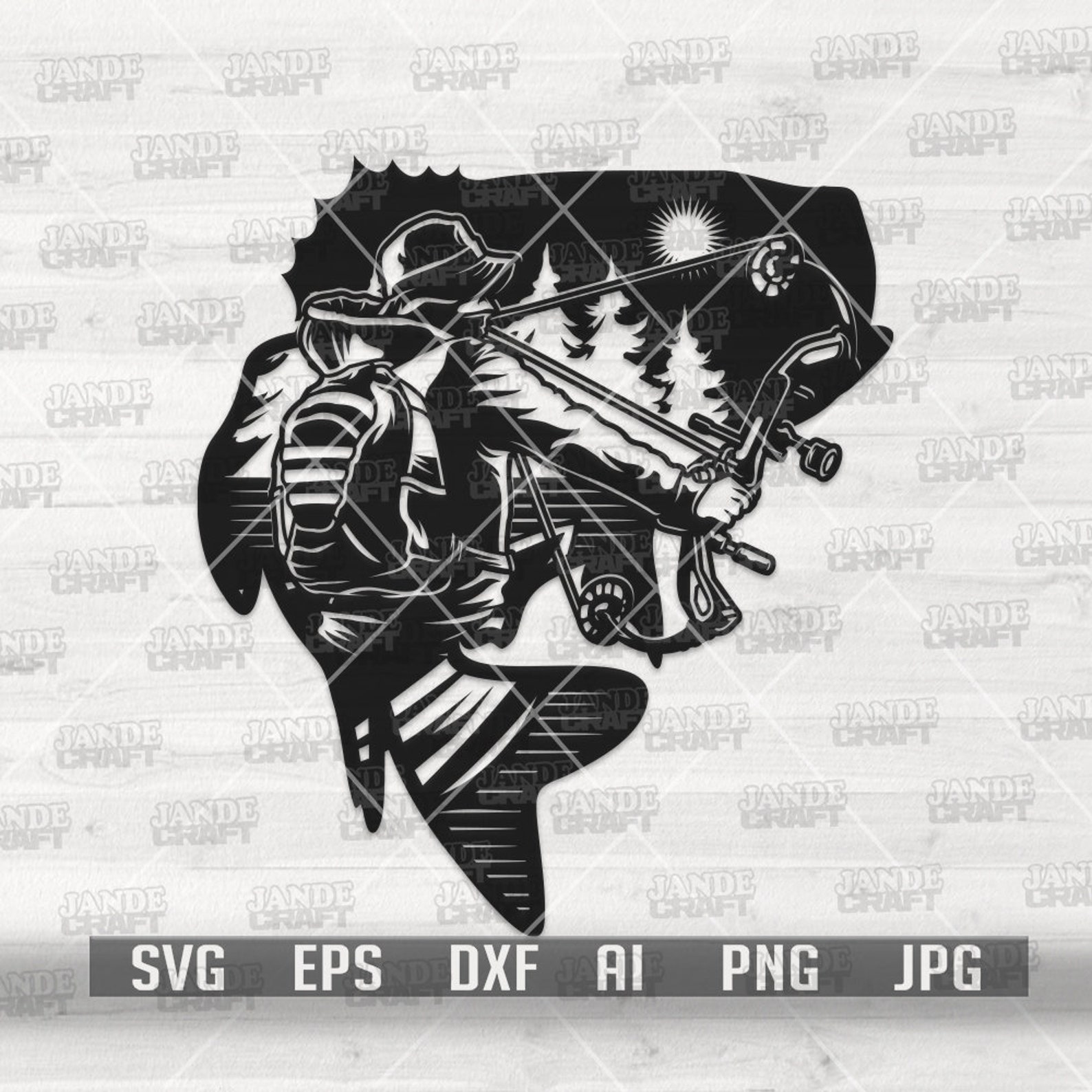 Fish Bow Hunting Svg Bow Hunting Png Bow Hunting Clipart - Etsy