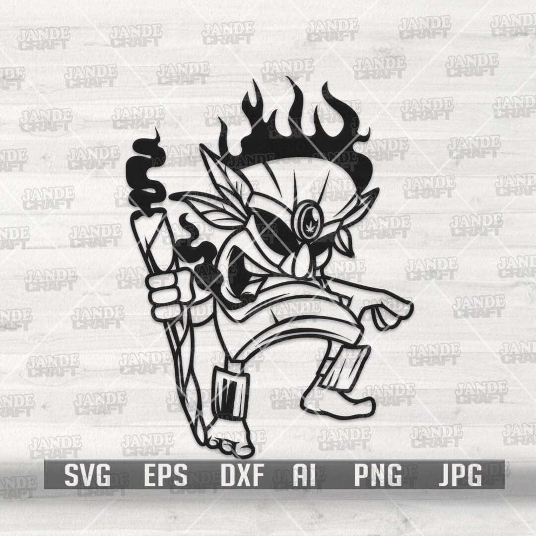 Tiki Mask Weed Svg High Luau Rasta Party Clipart Smoking - Etsy
