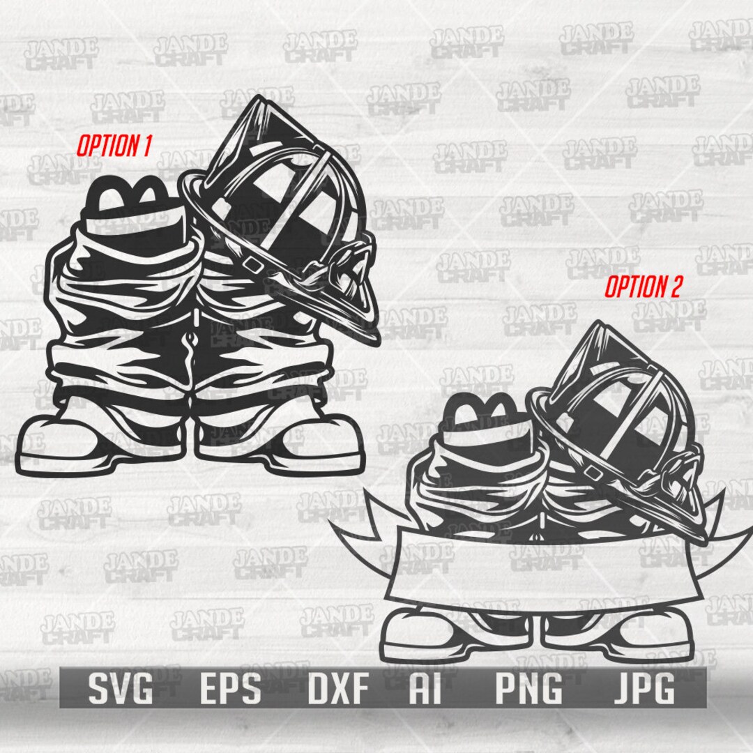 Firefighter Boots Svg | Fireman Dad Clipart | US Fire Fighter Cutfile ...
