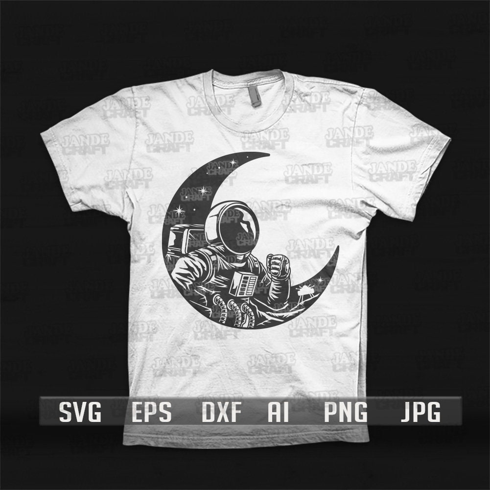 Astronaught Svg | Moon Svg | Astro Outer Space Clipart | UFO Celestial ...